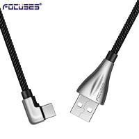 China L Shaped OD 3.5mm 90 Degree Angle USB C Cable Zinc Alloy for sale