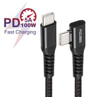 China L Angled 5A USB C To USB A Charging Cable For Data Transmission for sale