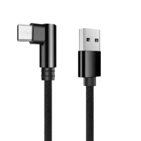 China 3A Micro USB Data Transfer Cable 90 Degree 3ft Micro USB Cable for sale