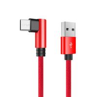 China 3A Micro USB Data Transfer Cable 90 Degree 3ft Micro USB Cable for sale