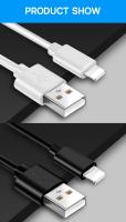 China TPE PVC 3ft 6ft IPhone Charger Cable 2.4A For Apple IPhone for sale