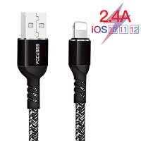China XL 10ft USB Lightning Charging Cable MFI Nylon Braided OEM for sale