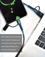 China Tangle Free 1M Fast Charging Data Cable 4 In 1 USB Cable for sale