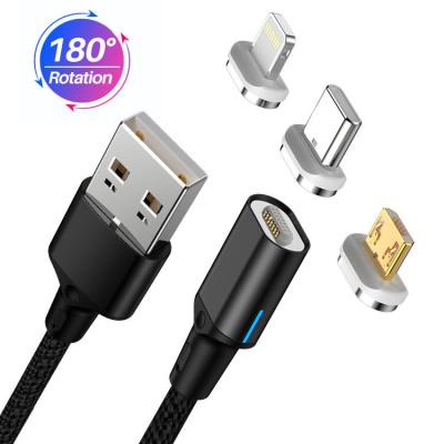 China Square 180 Rotation OEM Magnetic USB Charging Cable Data Sync for sale