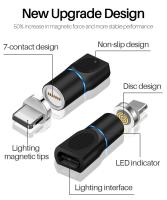 China 2.4A Magnetic OTG Cable Data Sync Transfer Durable 3 In 1 OTG Adapter for sale