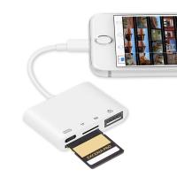 China 4 In 1 ABS OEM USB 2.0 OTG Adapter Lighting Camera Connection Kit for sale