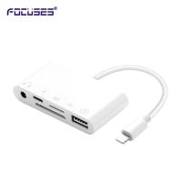 China plug playing 5 In 1 USB OTG Lightning Adapter For Apple for sale