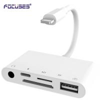 China plug playing 5 In 1 USB OTG Lightning Adapter For Apple for sale