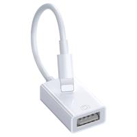 China White OEM USB OTG Cable Adapter ROHS USB To Lightning OTG Cable for sale