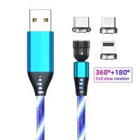 China Focuses USB Type C Magnetic Cable 540 Degree Rotation USB C Magnetic Data Cable for sale