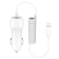 China Smart Universal 3.4A Rapid Phone Charger High Speed LED Spring Wire for sale