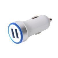 China Universal Input DC12V Rapid Phone Charger Dual USB Fast Charger for sale