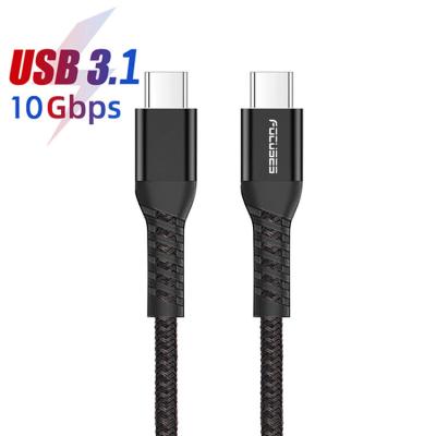 China Focuses PD 100W USB Type C To Type C 3.1 Gen 2 Cable For Data Transfer for sale