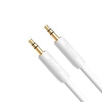 China Metallic Protective Stereo Aux Cable Gold Plated 3.5 Mm Audio Aux Cable for sale