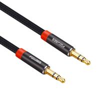 China Nylon Braided 3m Stereo Audio Aux Cable With Standard 3.5mm Audio Jack for sale