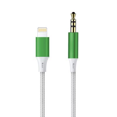 China OEM 2M Iphone Lightning To Aux Cable For Car for sale