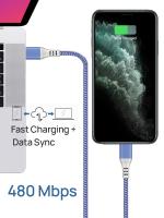 China Apple IPhone Fast Charger Lightning Cable USB C 2 Pcs Set 1M 3.3ft Compatible for sale