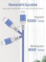 China Apple IPhone Fast Charger Lightning Cable USB C 2 Pcs Set 1M 3.3ft Compatible for sale