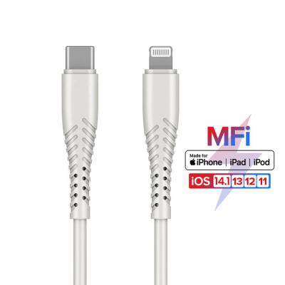China MFI C94 Chip PD 18W USB Lightning Charging Cable For Apple Ipad Iphone 12 MacBook for sale