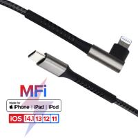 China C94 90 Degree USB Lightning Charging Cable IPhone 12 Mini Pro Max 11 for sale