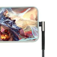 China MFI C94 3ft 6ft USB Lightning Charging Cable Type Black Lightning for sale