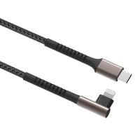 China MFI C94 3ft 6ft USB Lightning Charging Cable Type Black Lightning for sale