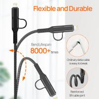 China PD 18W Fast Charger Lightning Cable 2 In 1 USB Data Transmission for sale
