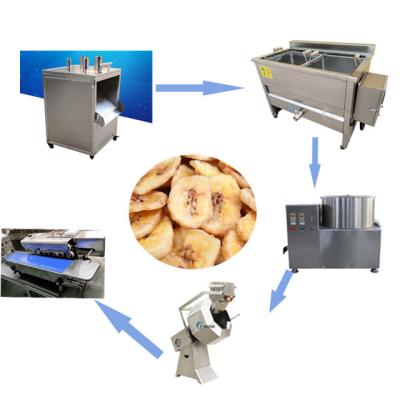 China Plantain Banana Chips Potato Chips Making Line Stainless Steel 100 KG/H for sale
