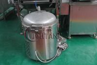 China Restaurant Continuous Frying Machine , 1200kg/h Continuous Fryer For Potato Chips for sale