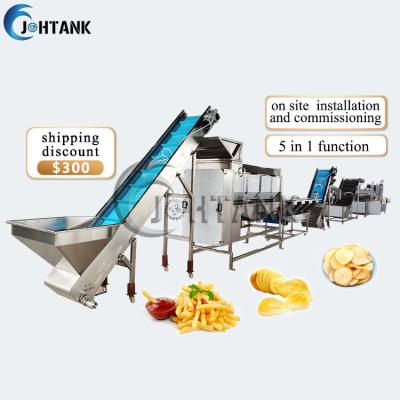 China 380V 50HZ Potato Chips Production Line SUS304 for sale