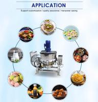 China 1000L Commercial Steam Jacketed Kettle With High Shear Mixer for sale