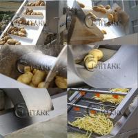 China Automatic French Fries Chips Potato Chips Production Line 2000kg/hr for sale