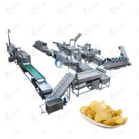 China SS304 Fully Automatic Frozen French Fries Making Machine Potato Chips Production Line for sale