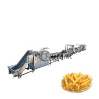 China SS304 Fully Automatic Frozen French Fries Making Machine Potato Chips Production Line for sale