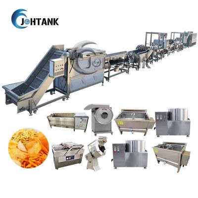 China SS304 Fully Automatic Frozen French Fries Making Machine Potato Chips Production Line for sale