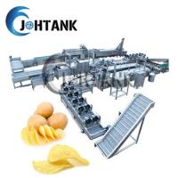 China Automatic Frying Frozen French Fries Making Machine , 2000kg/h Industrial Potato Chips Making Machine for sale