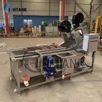 China 5000kg/h Fruit And Vegetable Processing Line , Water Bubble Cleaning Machine 5000kg/h for sale
