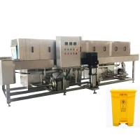 China Steam Heating Plastic Egg Tray Basket Washer Machine for sale