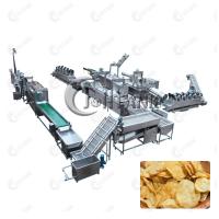 China Electric Potato Chips Production Line 500kg/h For Frozen French Fries Plantain Chips for sale
