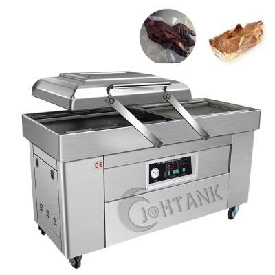 China Instant Foods Retort Pouch Beef Jerky Double Chamber Vacuum Sealer for sale