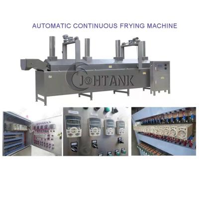 China Conveyor Commercial Continuous Fryer For Potato Chips Chicken Nuggets 1200kg/h for sale
