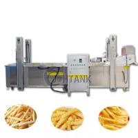 China Electric Heating Continuous Oil Fryer Food Grade Stainless Steel for sale