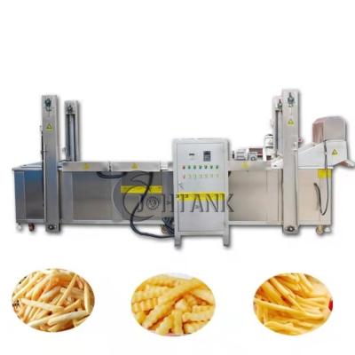 China Electric Heating Continuous Oil Fryer Food Grade Stainless Steel for sale