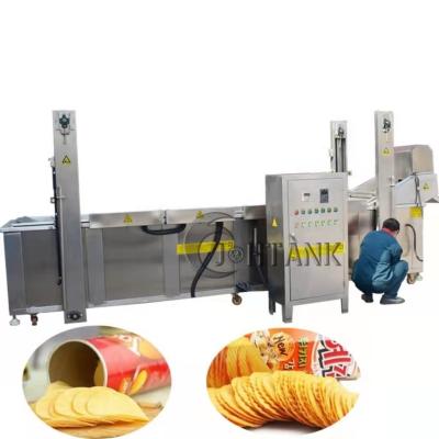 China Food Grade Continuous Frying Machine Electric Gas Diesel Heating for sale
