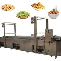 China 304 Stainless Steel Continuous Frying Machine Puffed Food Squid Ring Drumstick for sale