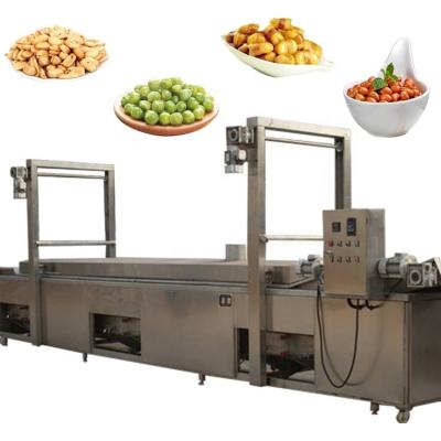 China 304 Stainless Steel Continuous Frying Machine Puffed Food Squid Ring Drumstick for sale