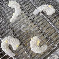 China Meatballs Chicken Double Belt Continuous Frying Machine Sus304 1000kg/H for sale