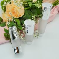 China Factory Price Shiny Silver Color 15ml, 30ml, 50ml Skincare Packaging Luxury Airless Bottle 2022 for sale