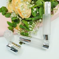 China Factory Price Shiny Silver Color 15ml, 30ml, 50ml Skincare Packaging Luxury Airless Bottle 2022 for sale
