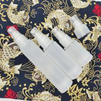 China Frosted Plastic Cosmetic Bottle Set 5ml 10ml 15ml 50ml 100ml For Skin Care Packaging for sale